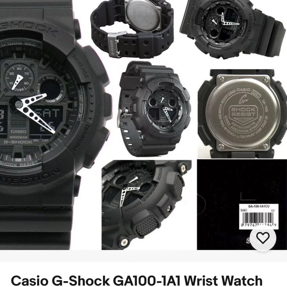 G-Shock | Accessories | Casio Gshock Ga01a1 Military Black Wrist Watch ...